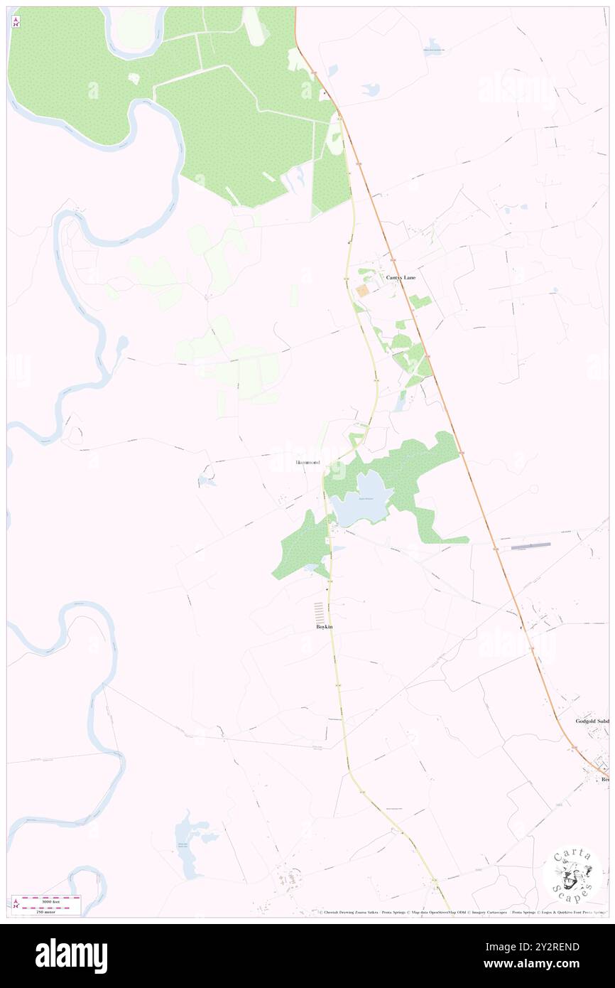 Hammond, Kershaw County, US, United States, South Carolina, N 34 8' 22 ...