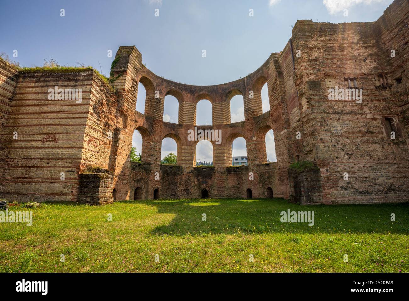 The ruins of the Imperial Roman baths at Trier, Germany Stock Photo - Alamy