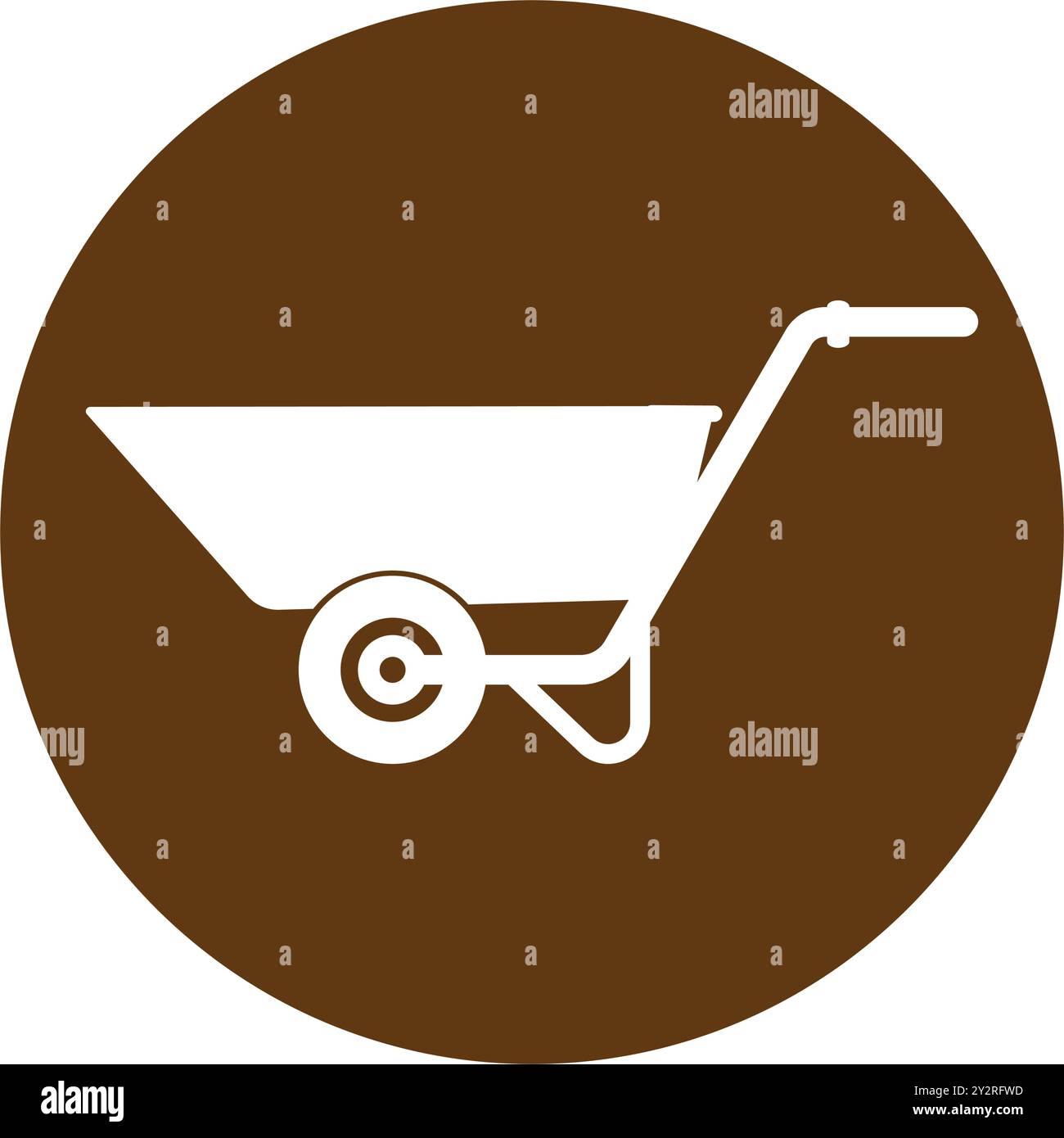 wheelbarrow vector icon,illustration logo design Stock Vector Image ...