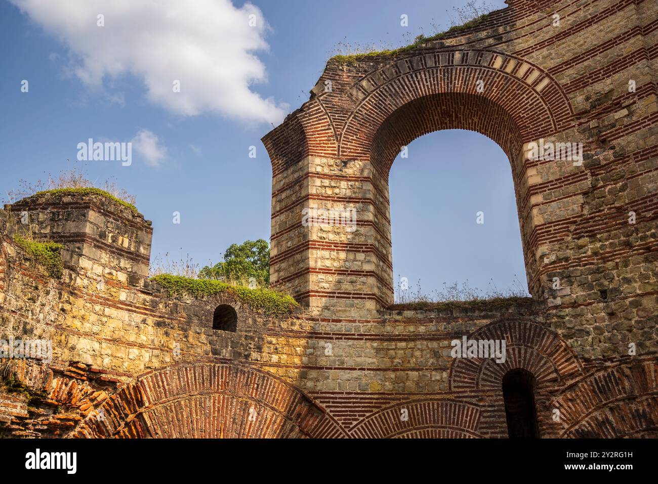 The ruins of the Imperial Roman baths at Trier, Germany Stock Photo - Alamy