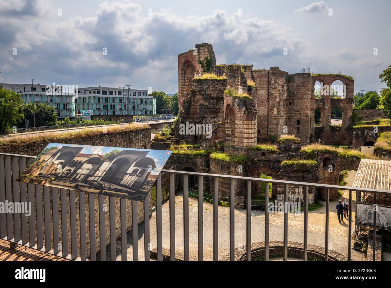 The ruins of the Imperial Roman baths at Trier, Germany Stock Photo - Alamy