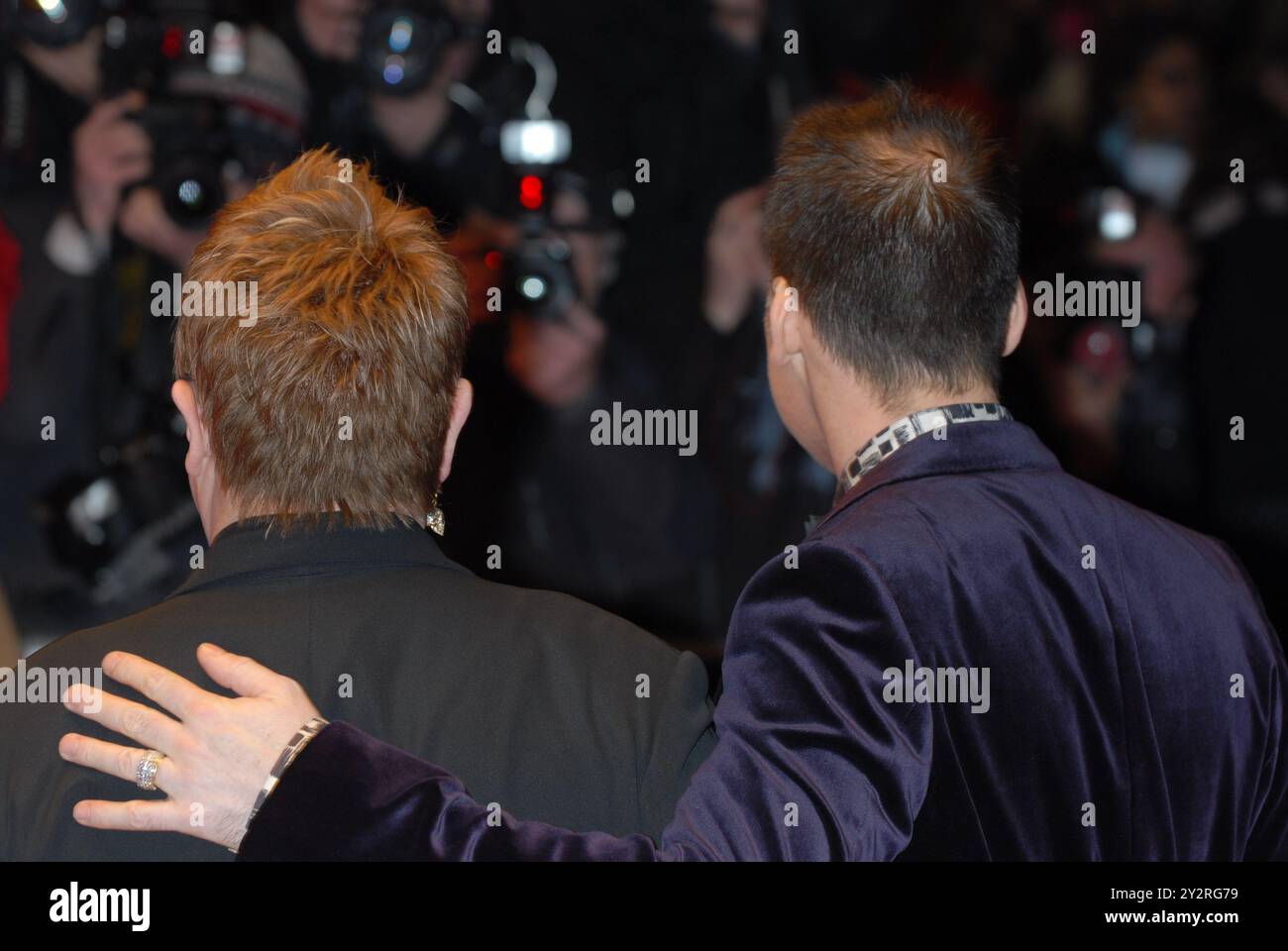 Sir Elton John and David Furnish, It's a Boy Girl Thing, London, UK ...