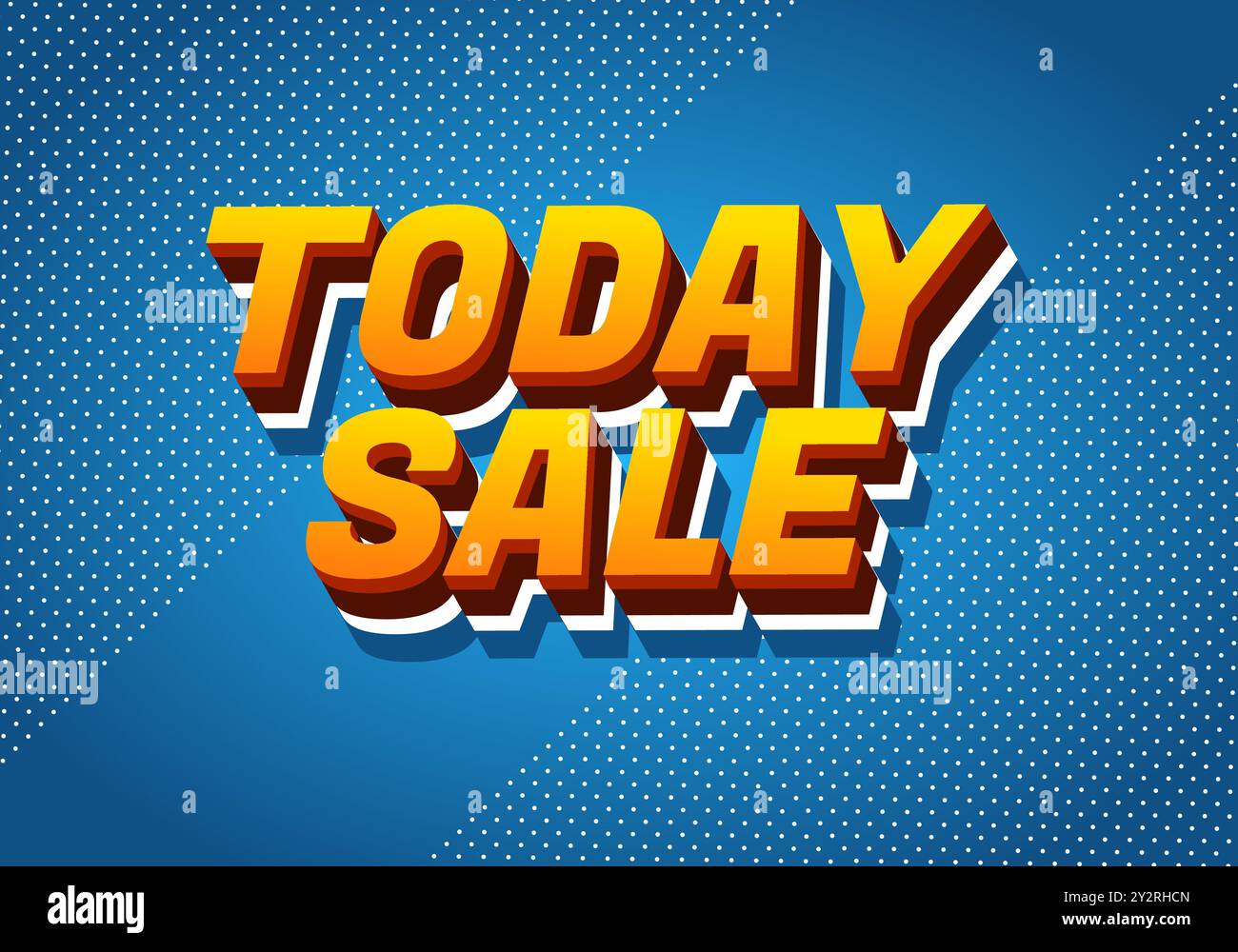 Today sale. Text effect design in 3D style with good color combination ...