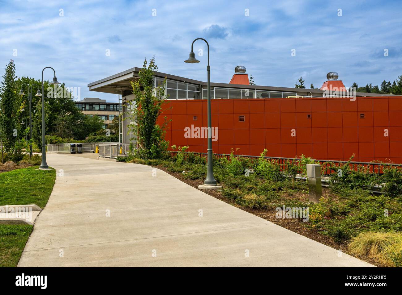 Sidewalk Leading Up To The Newlt Constructed Sound Transit Light Rail ...