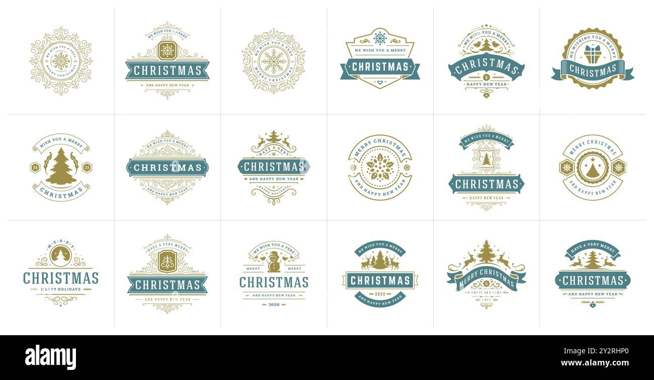 A collection of various Christmas-themed designs featuring elegant ...