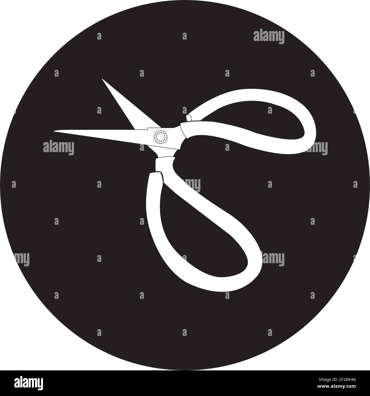 Scissors vector cartoon hi-res stock photography and images - Alamy
