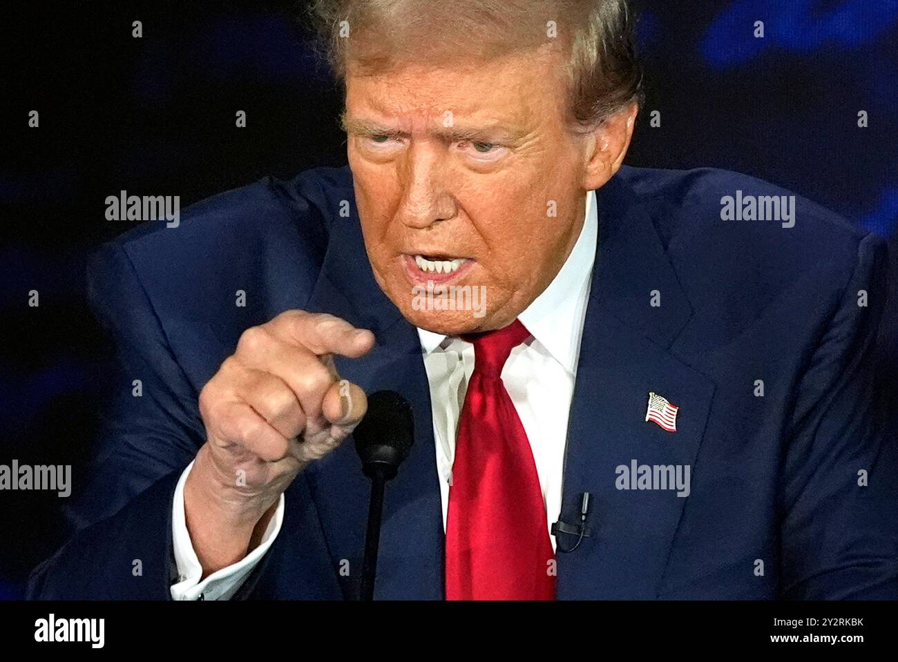 Republican presidential nominee former President Donald Trump speaks ...