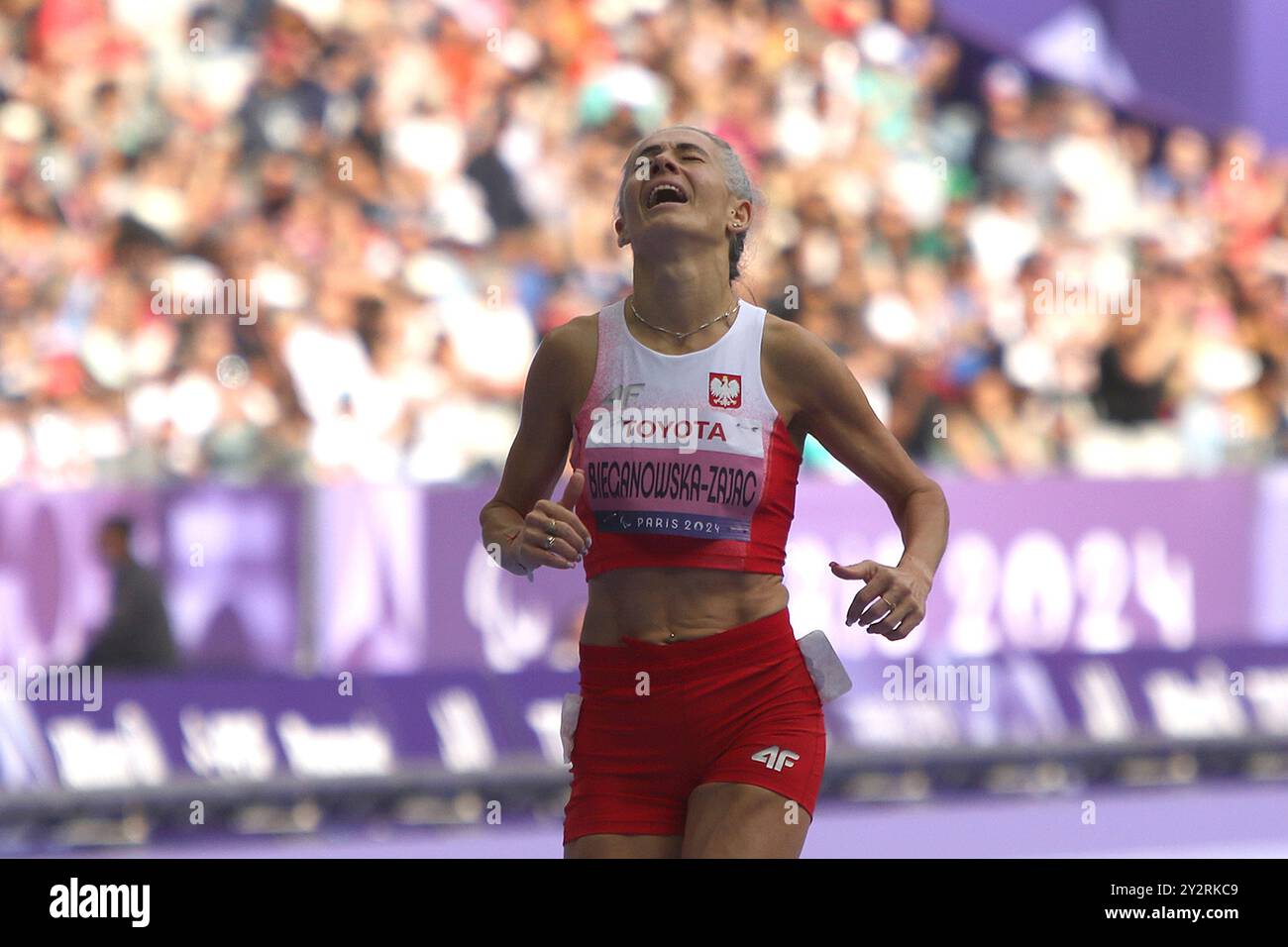 Barbara BIEGANOWSKA-ZAJAC of Poland wins gold in the women's 1500m ...