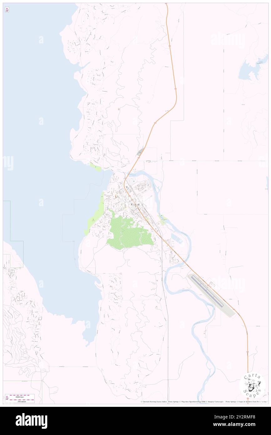 Map of cascade idaho Cut Out Stock Images & Pictures - Alamy