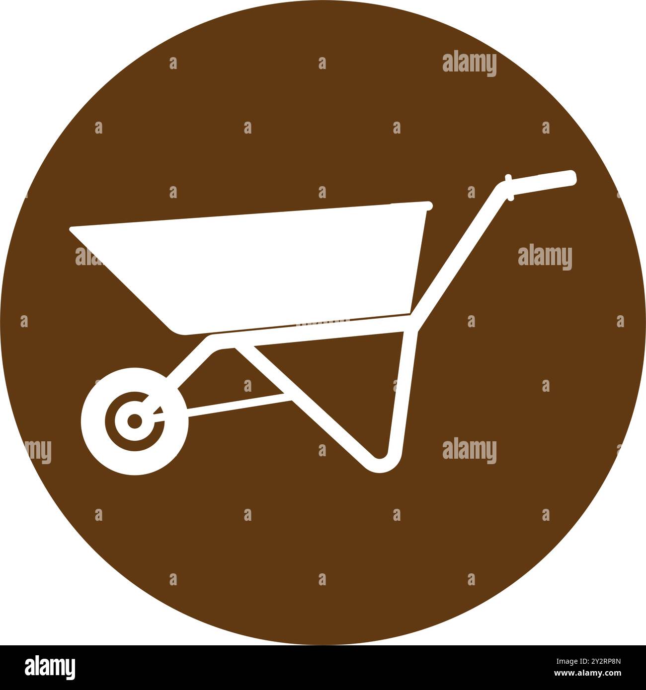 Wheelbarrow silhouette hi-res stock photography and images - Alamy