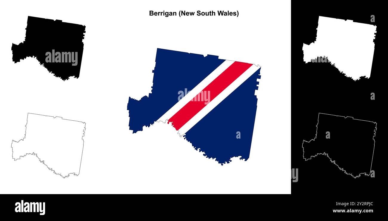 Berrigan vector map hi-res stock photography and images - Alamy