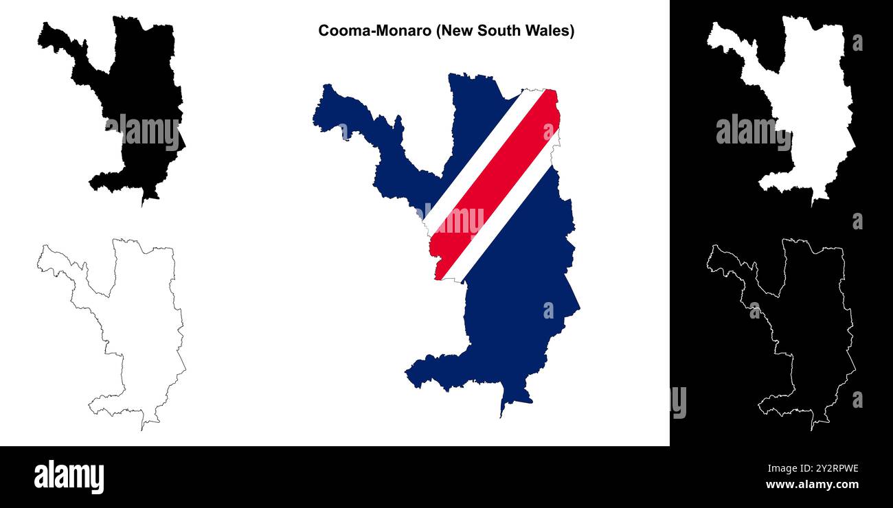 Blank cooma monaro map hi-res stock photography and images - Alamy