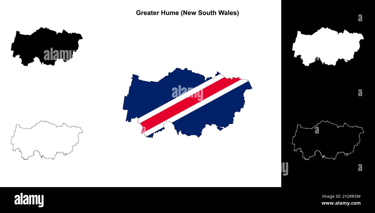 Greater hume vector map hi-res stock photography and images - Alamy
