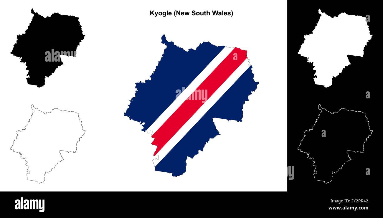 Blank kyogle map hi-res stock photography and images - Alamy