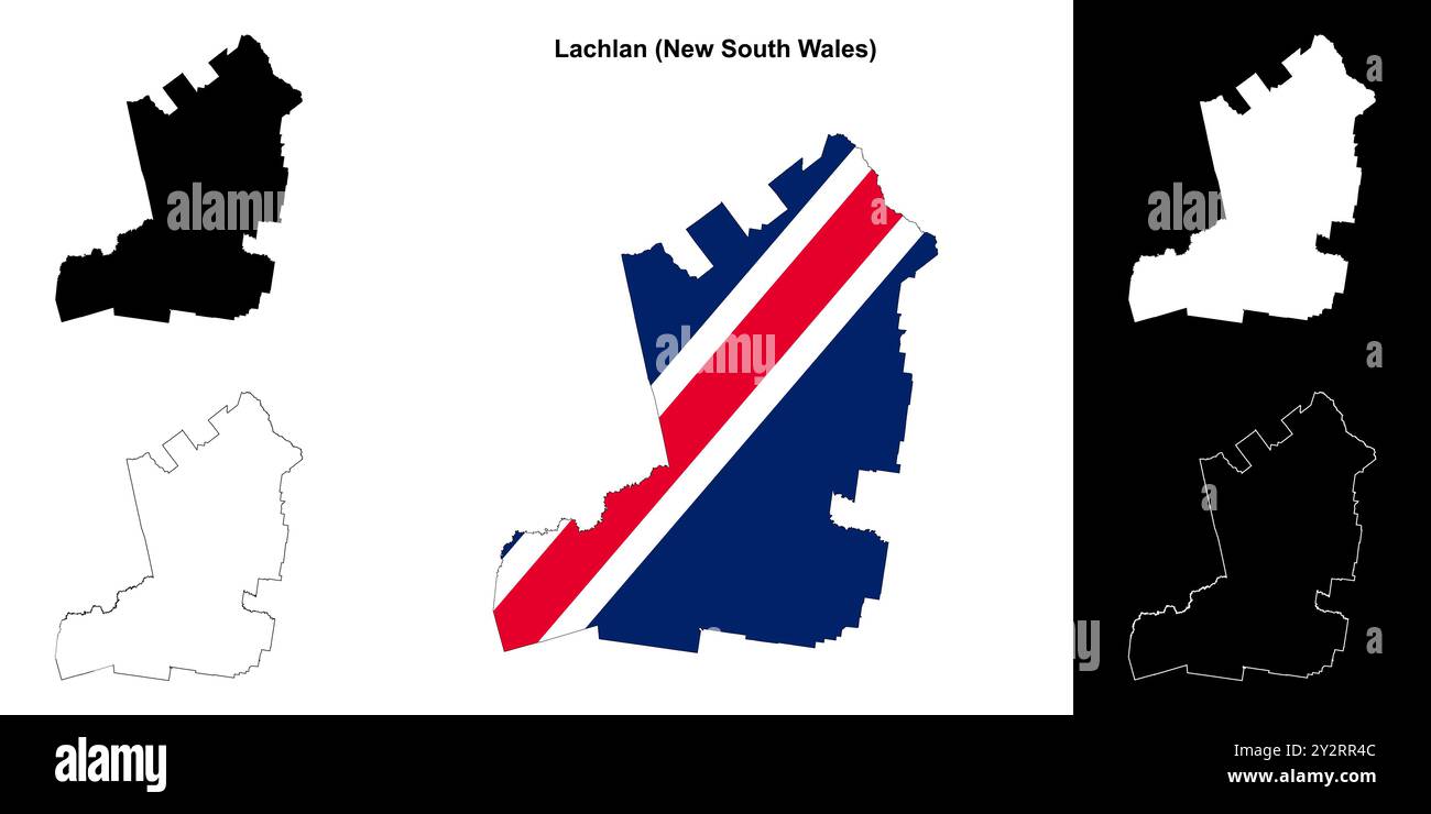 Blank lachlan map hi-res stock photography and images - Alamy