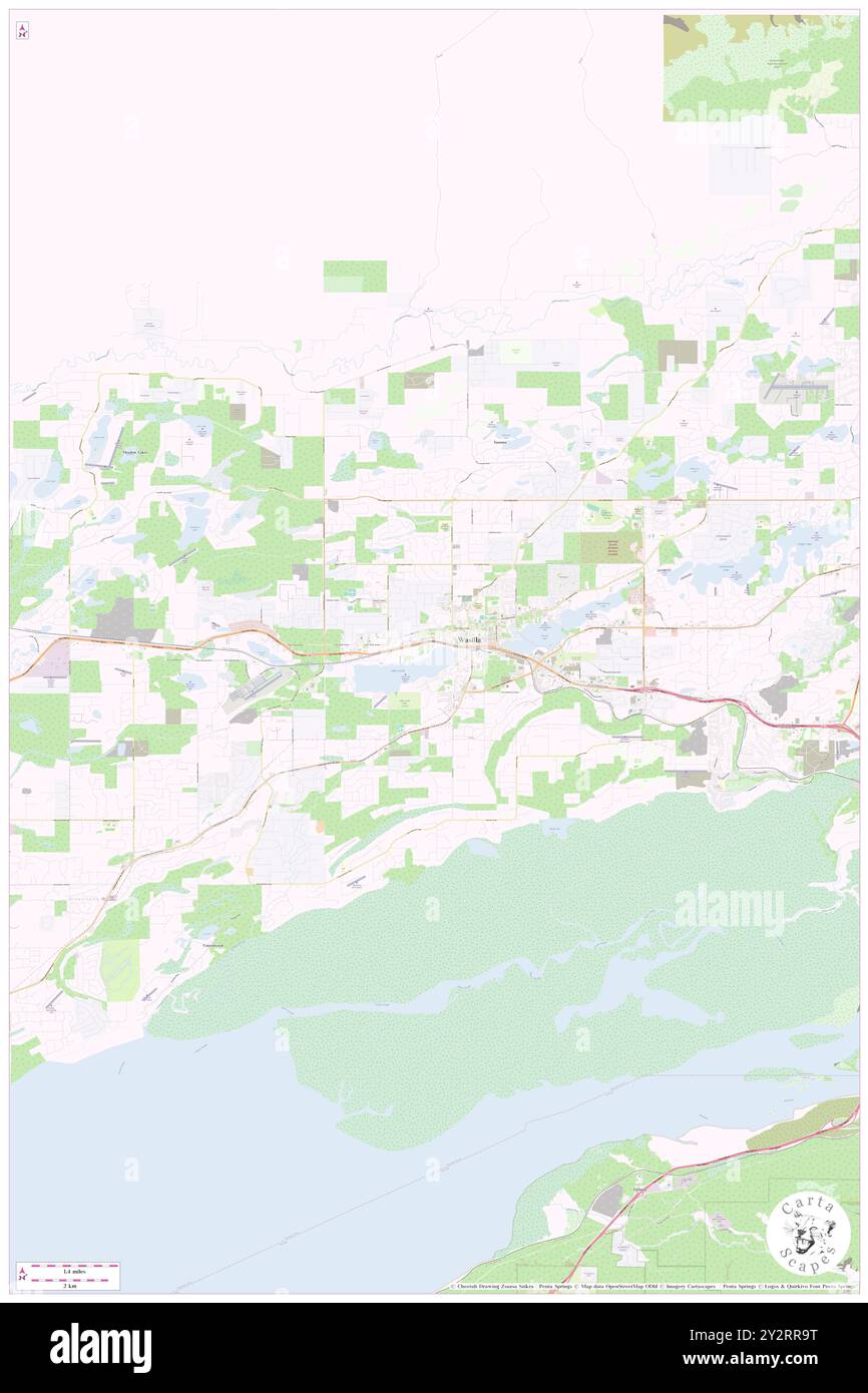 Wasilla alaska map hi-res stock photography and images - Alamy