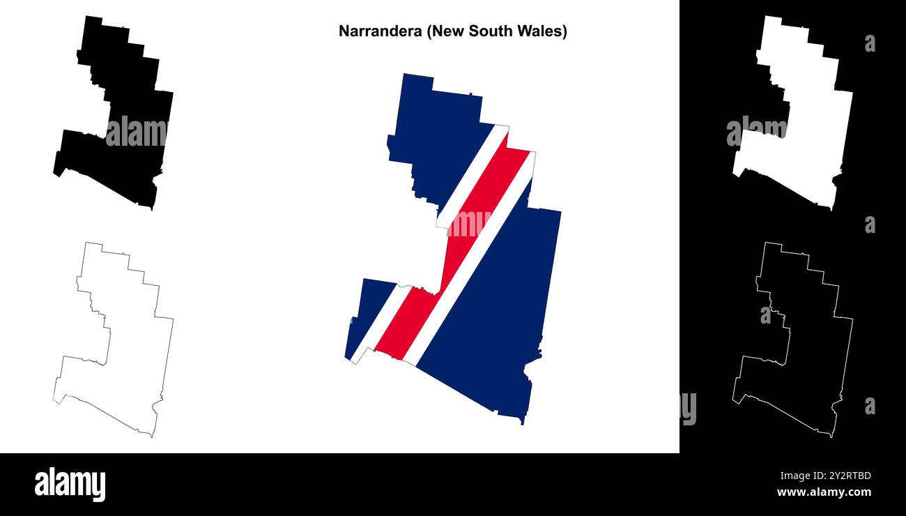 Blank narrandera map vector vectors hi-res stock photography and images ...