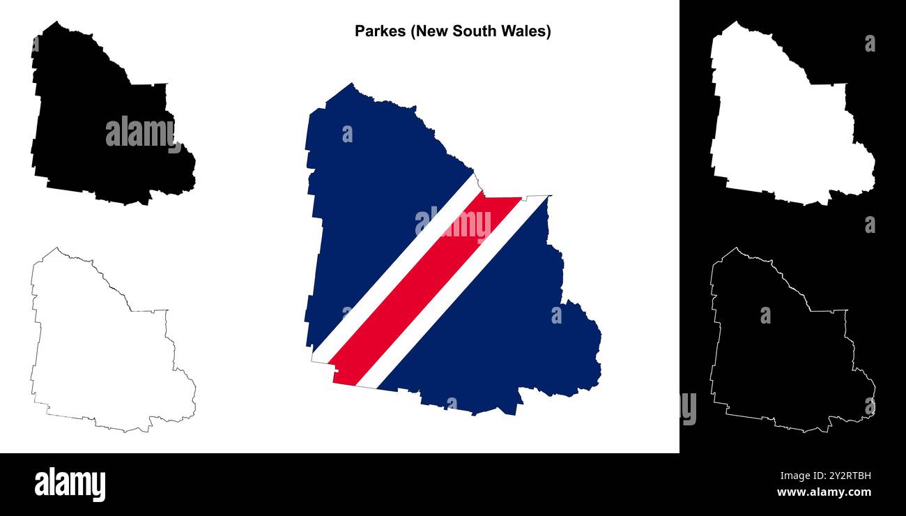 Blank parkes map hi-res stock photography and images - Alamy