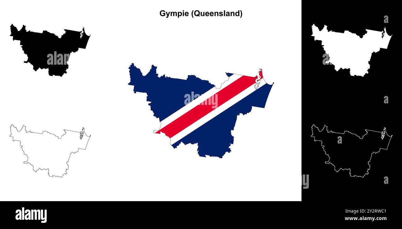 Gympie eps map hi-res stock photography and images - Alamy