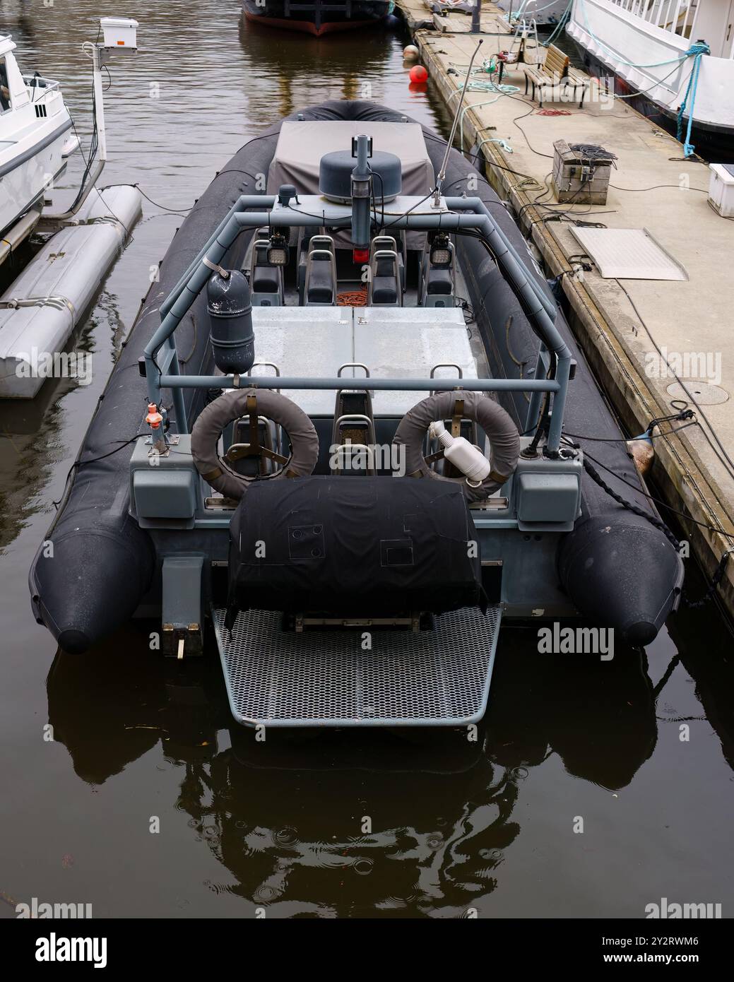 Inflatable coast guard boat hi-res stock photography and images - Alamy