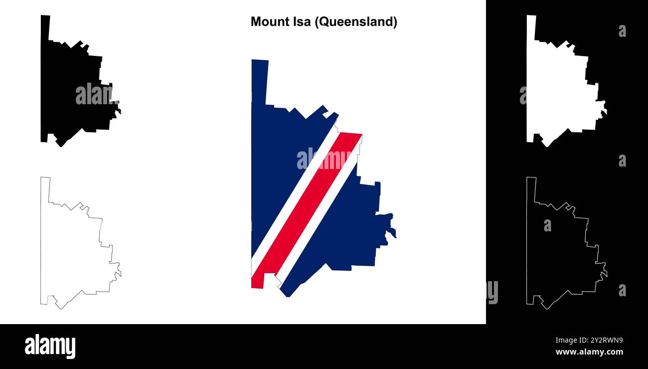 Blank mount isa map Stock Vector Images - Alamy