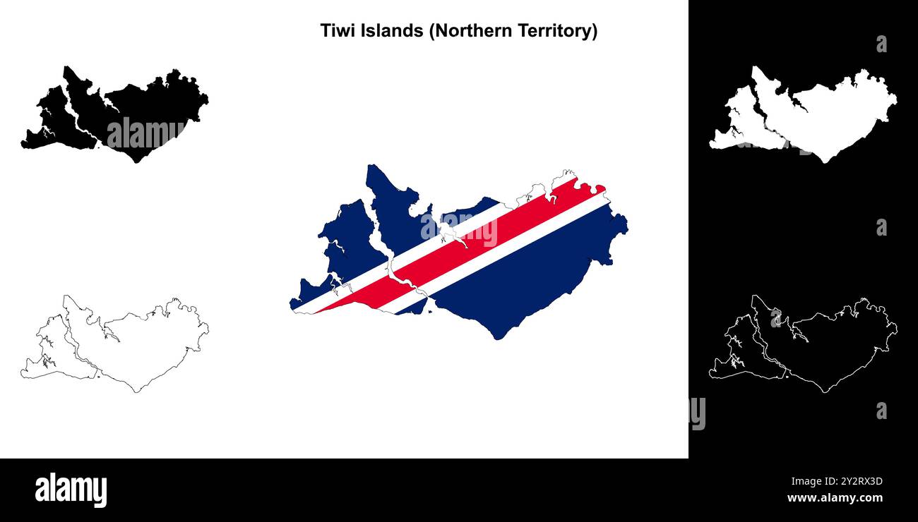 Map of tiwi islands hi-res stock photography and images - Alamy