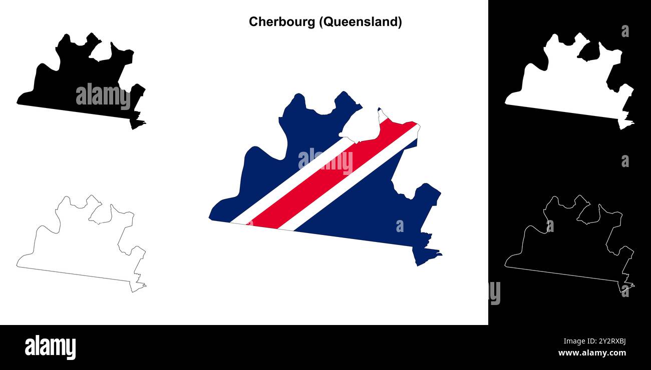 Blank queensland map hi-res stock photography and images - Alamy