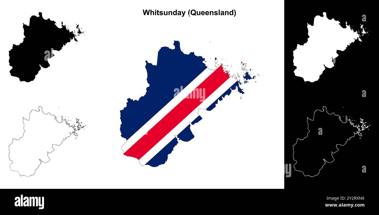 Map of whitsunday hi-res stock photography and images - Alamy