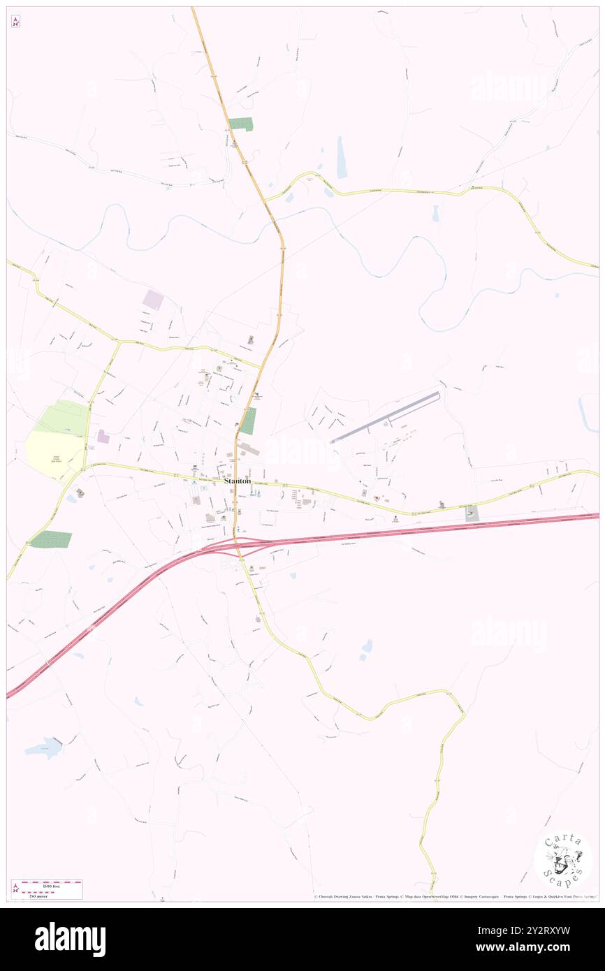 Stanton kentucky map Cut Out Stock Images & Pictures - Alamy