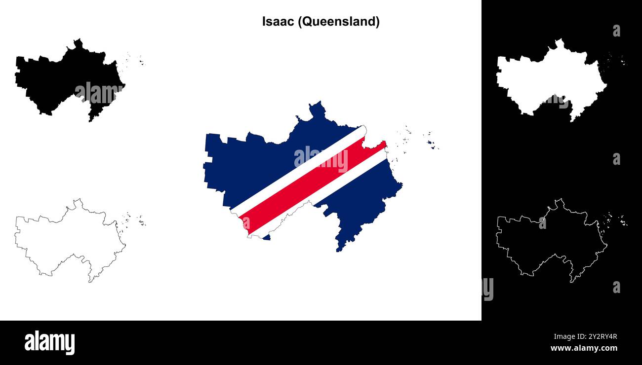 Isaac outline map hi-res stock photography and images - Alamy
