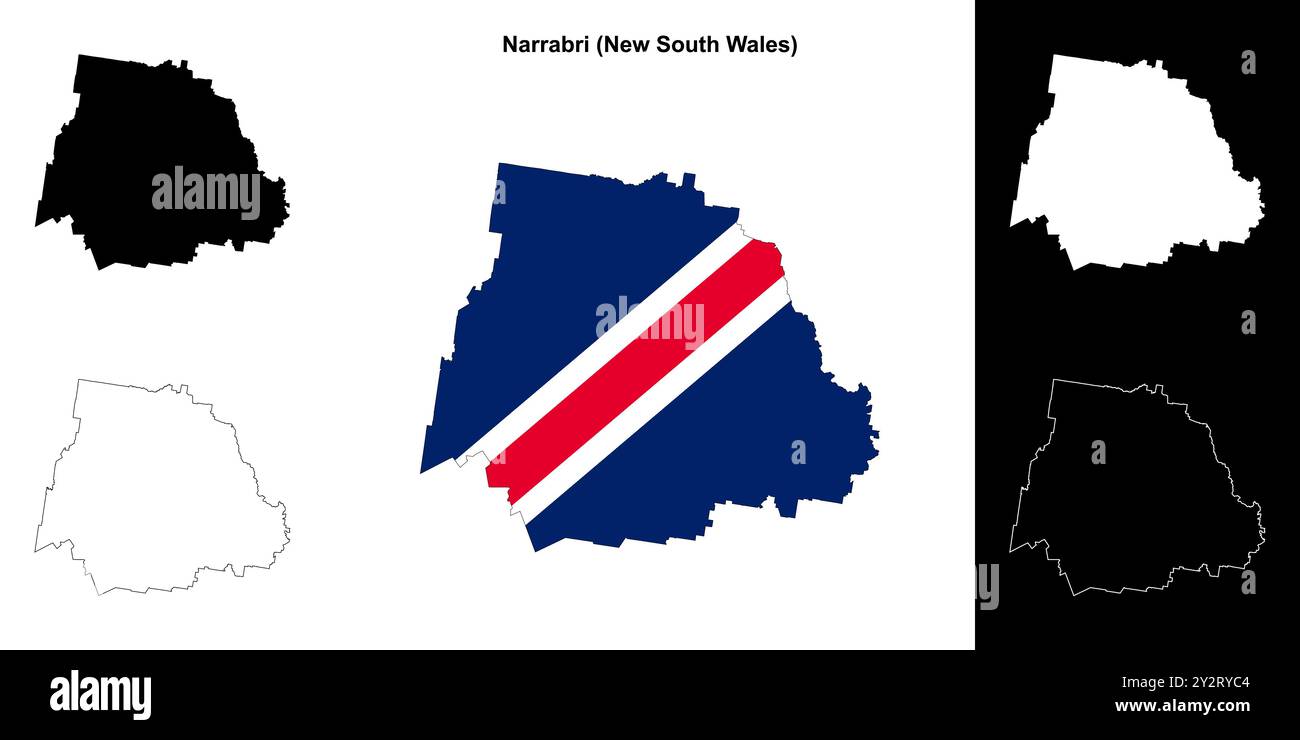 Narrabri vector map hi-res stock photography and images - Alamy