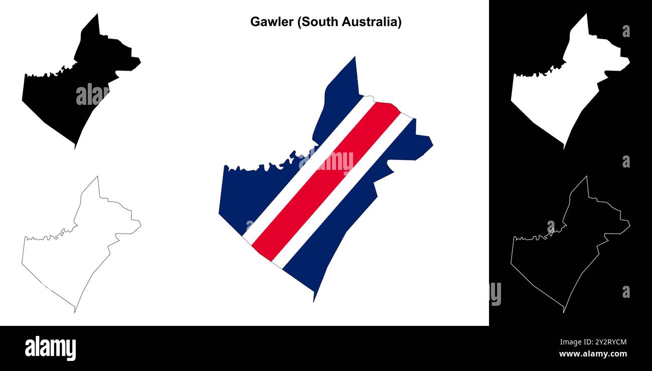 Gawler vector map hi-res stock photography and images - Alamy