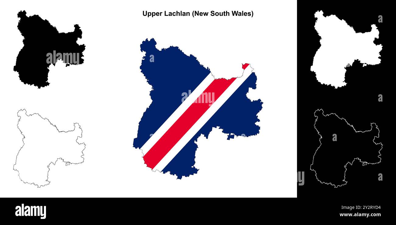 Upper lachlan eps map hi-res stock photography and images - Alamy