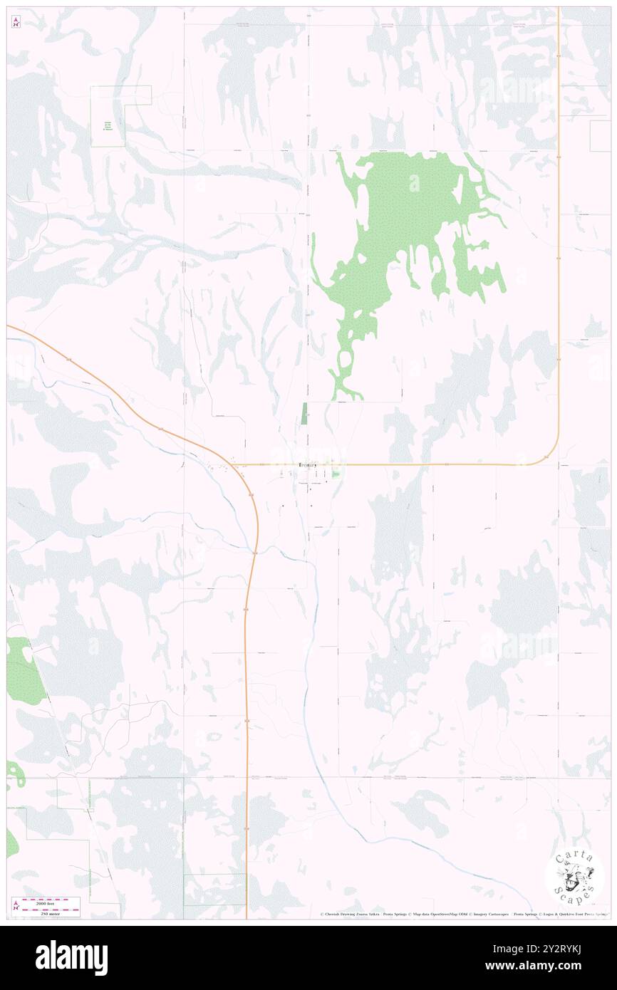 Alger county map hi-res stock photography and images - Alamy