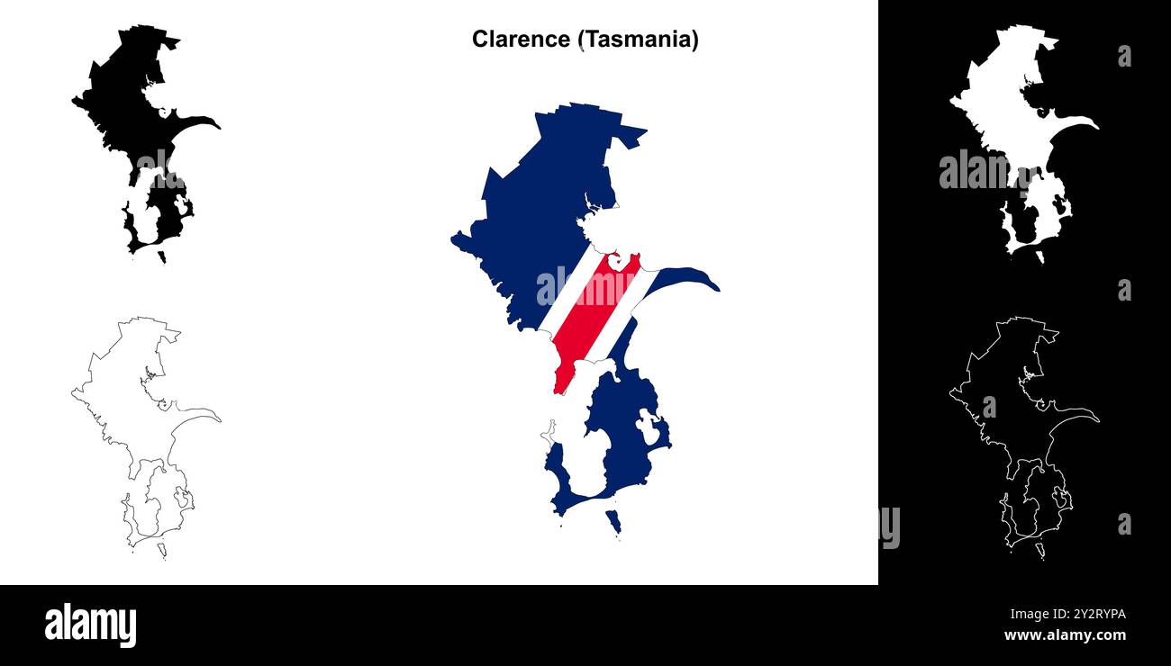 Blank clarence map hi-res stock photography and images - Alamy