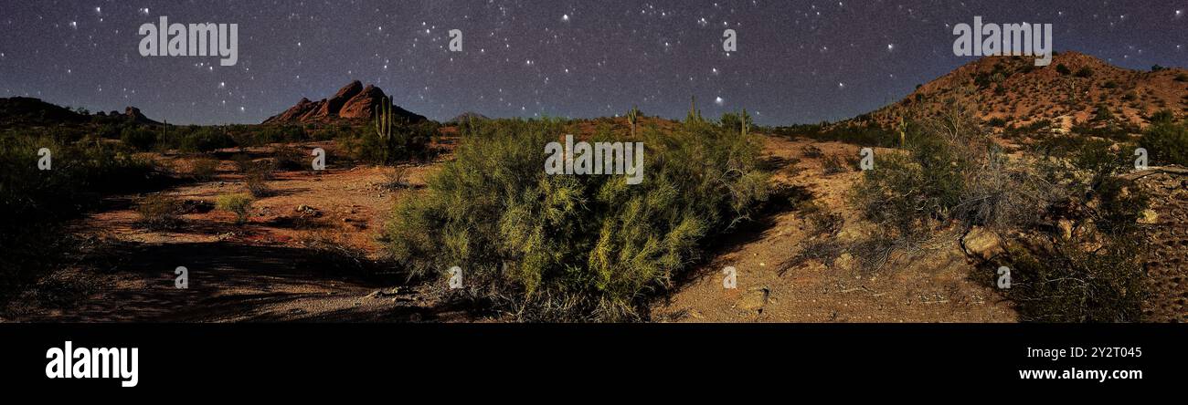 Astrophotography, Papago Park, Sonoran Desert, Arizona Stock Photo - Alamy
