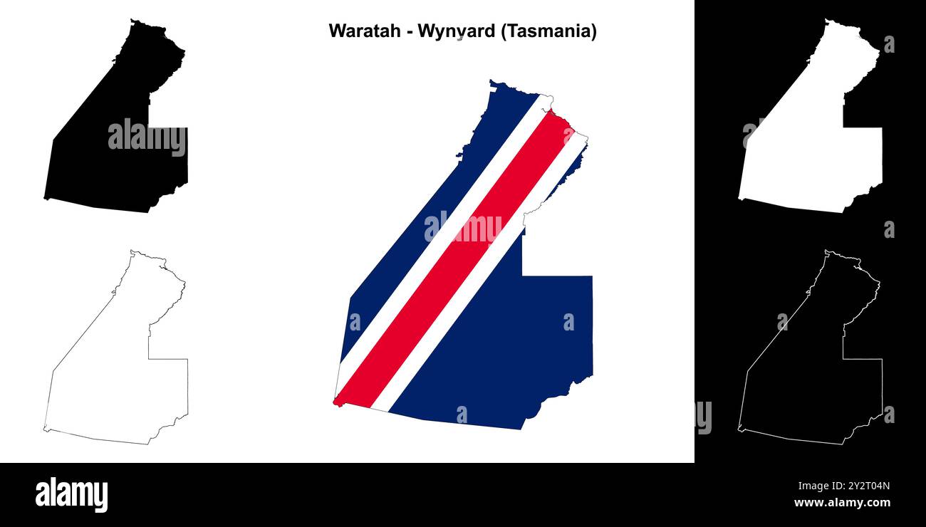 Waratah - Wynyard (Tasmania) outline map set Stock Vector Image & Art ...
