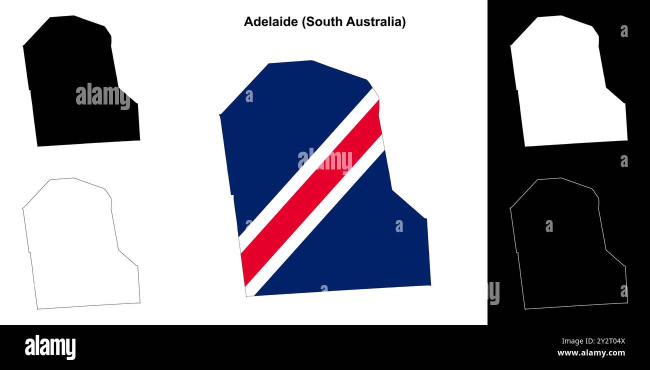 Blank adelaide map hi-res stock photography and images - Alamy