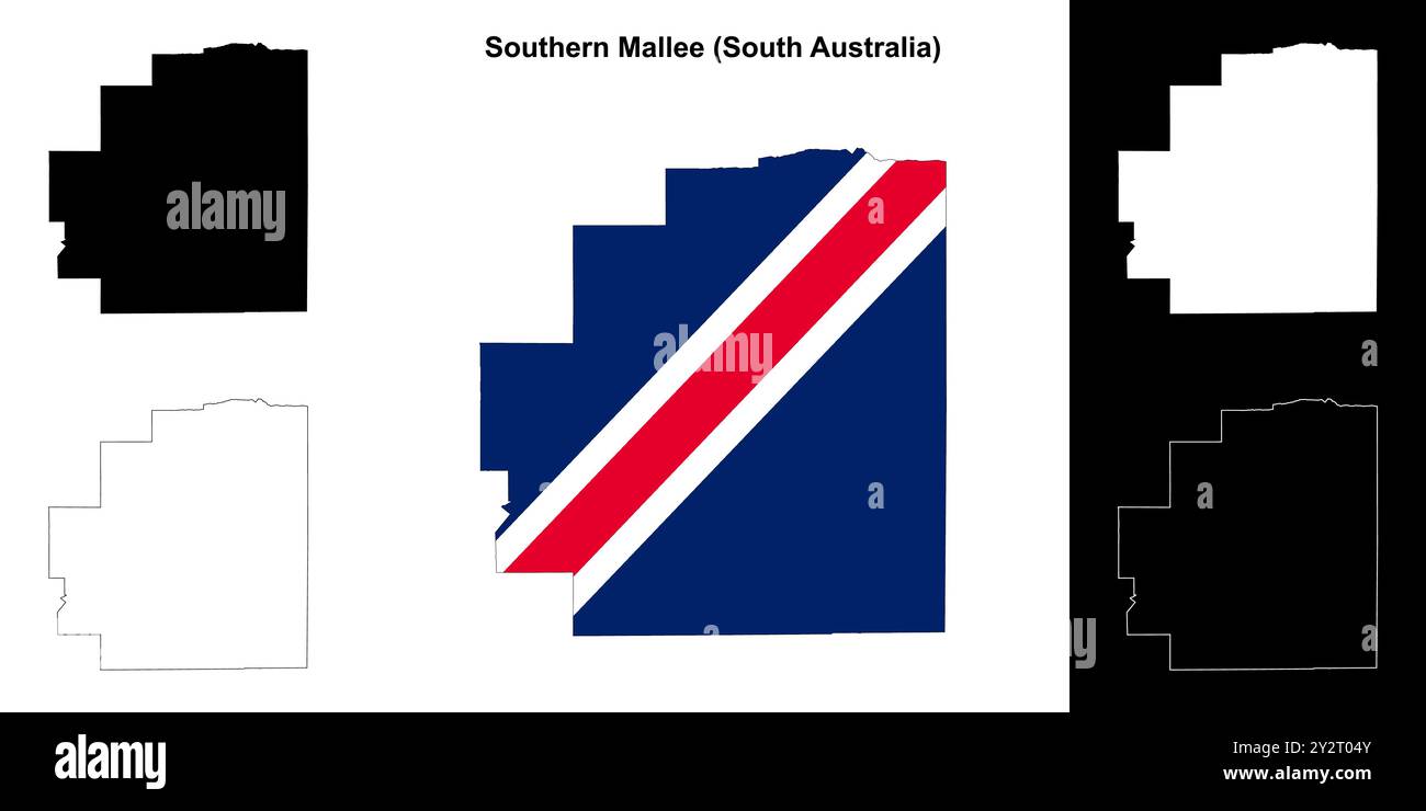 Blank southern mallee map hi-res stock photography and images - Alamy