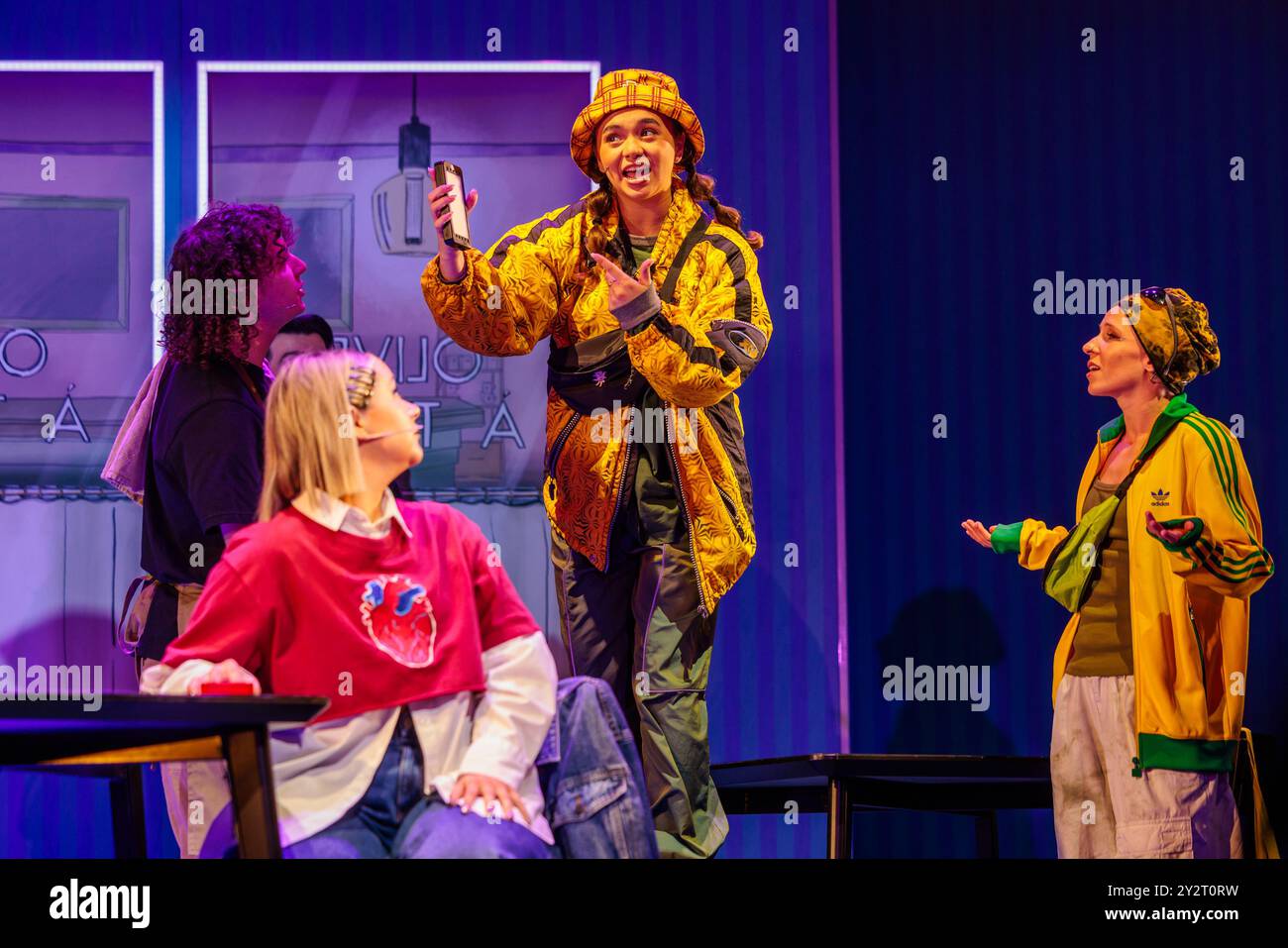 Garrick Theatre, London, UK. 11th September 2024. Cast from 'WHY AM I ...