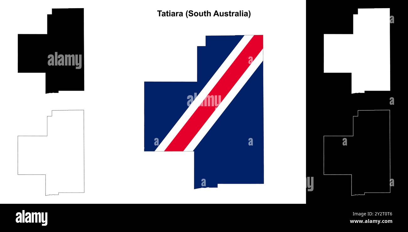 Tatiara (South Australia) outline map set Stock Vector Image & Art - Alamy