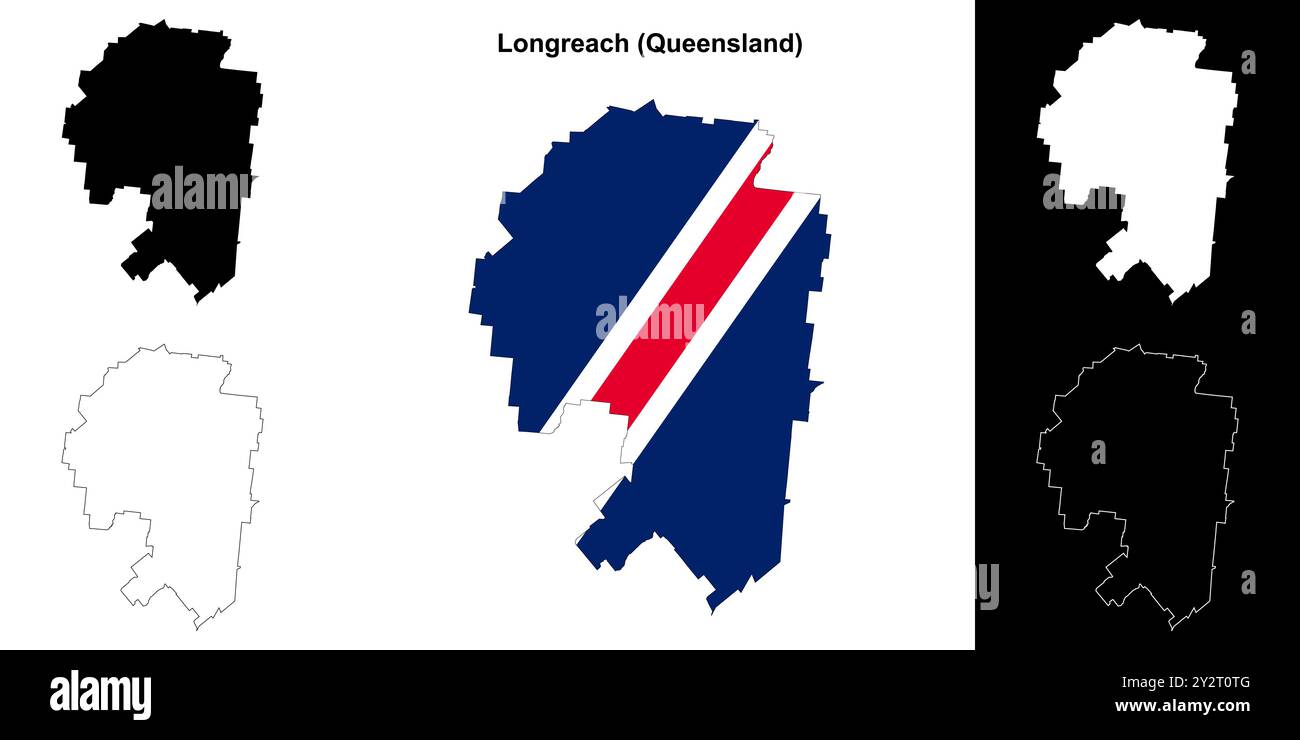 Blank longreach map hi-res stock photography and images - Alamy