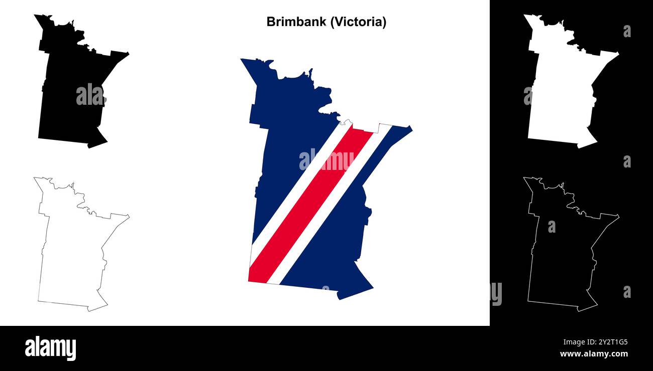 Blank map of victoria hi-res stock photography and images - Alamy