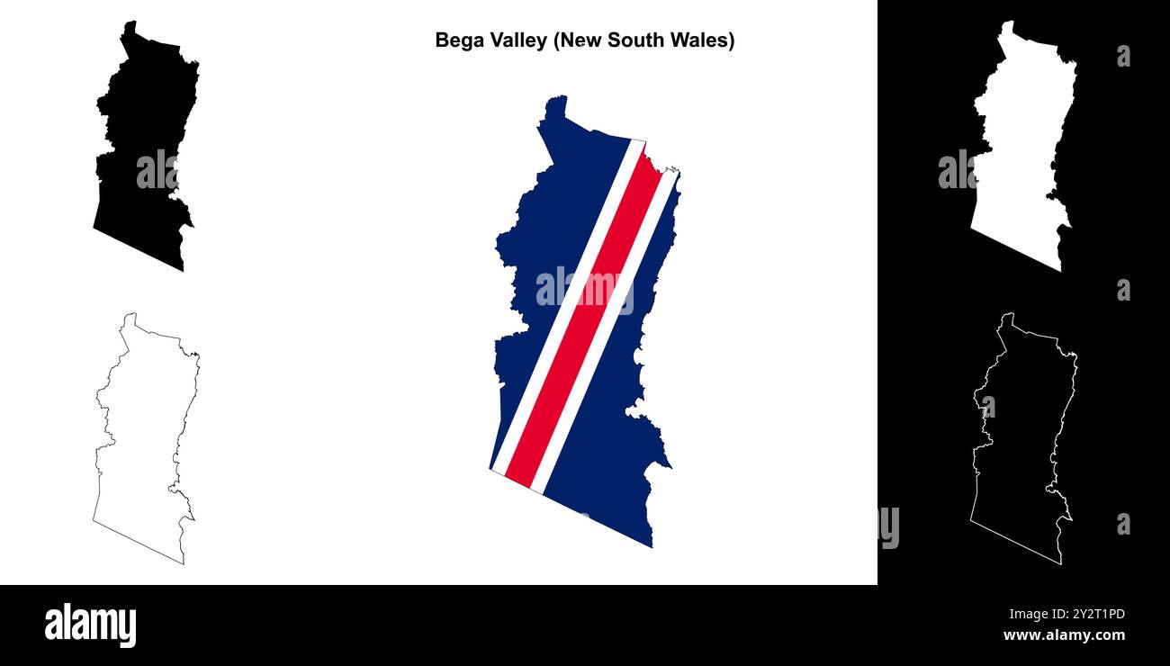 Bega valley map hi-res stock photography and images - Alamy