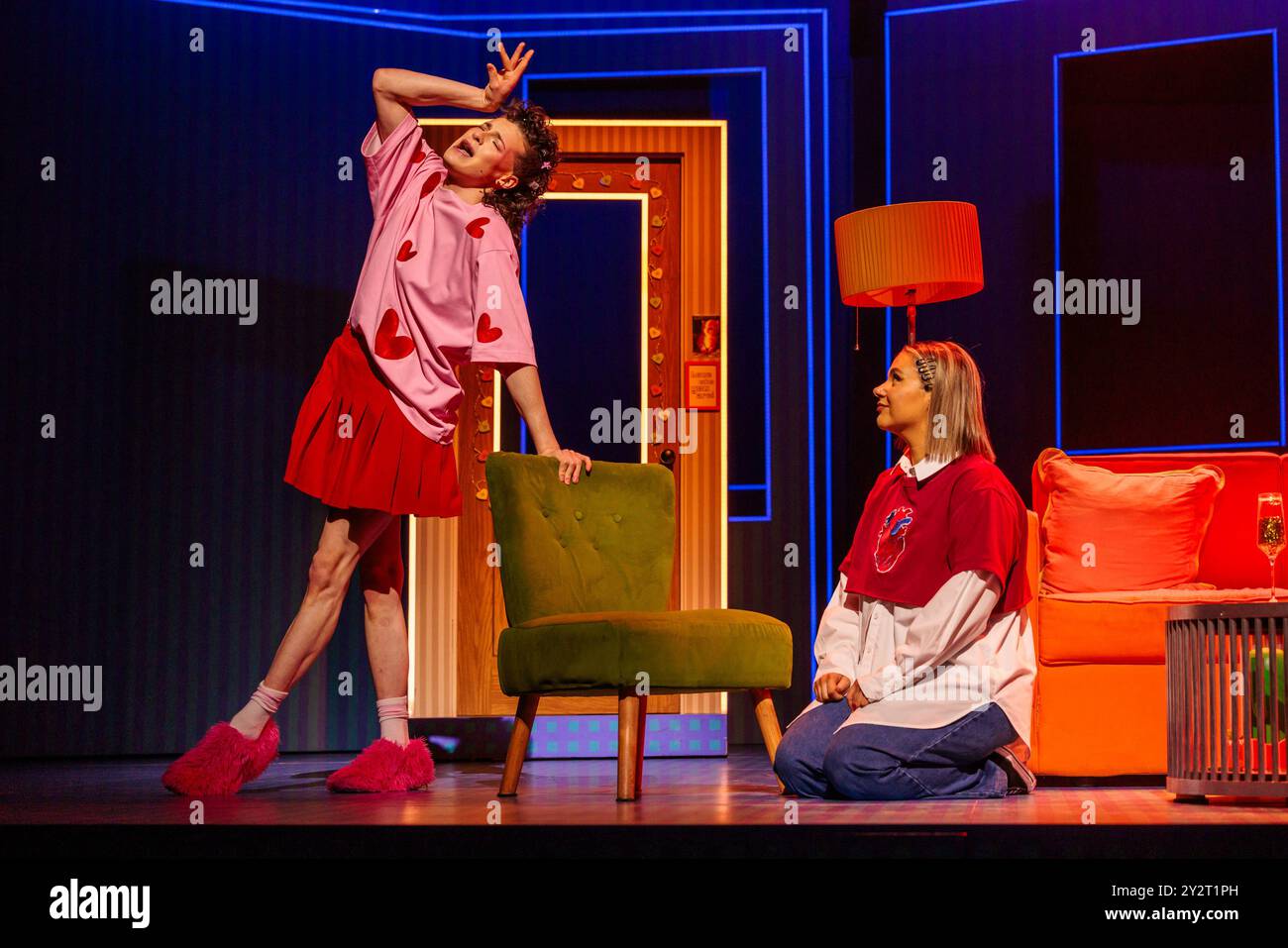 Garrick Theatre, London, UK. 11th September 2024. Cast from 'WHY AM I ...