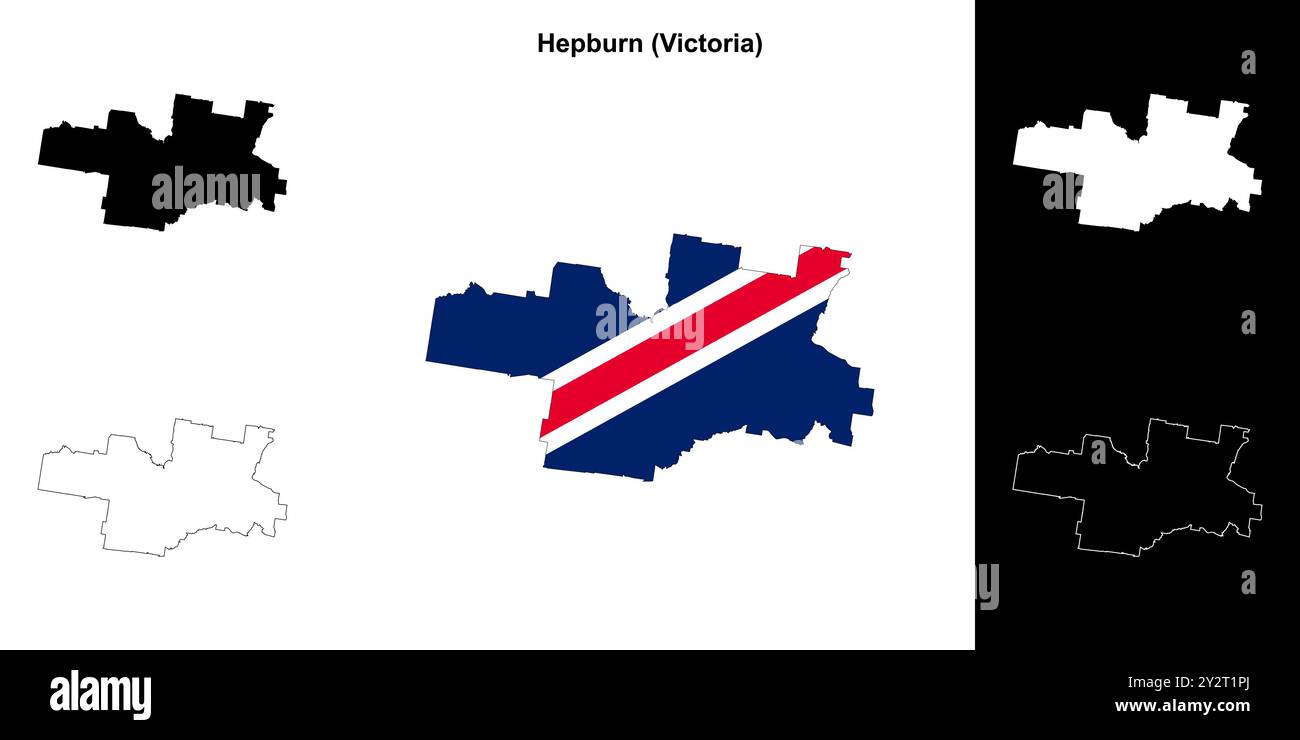 Blank victoria map hi-res stock photography and images - Alamy