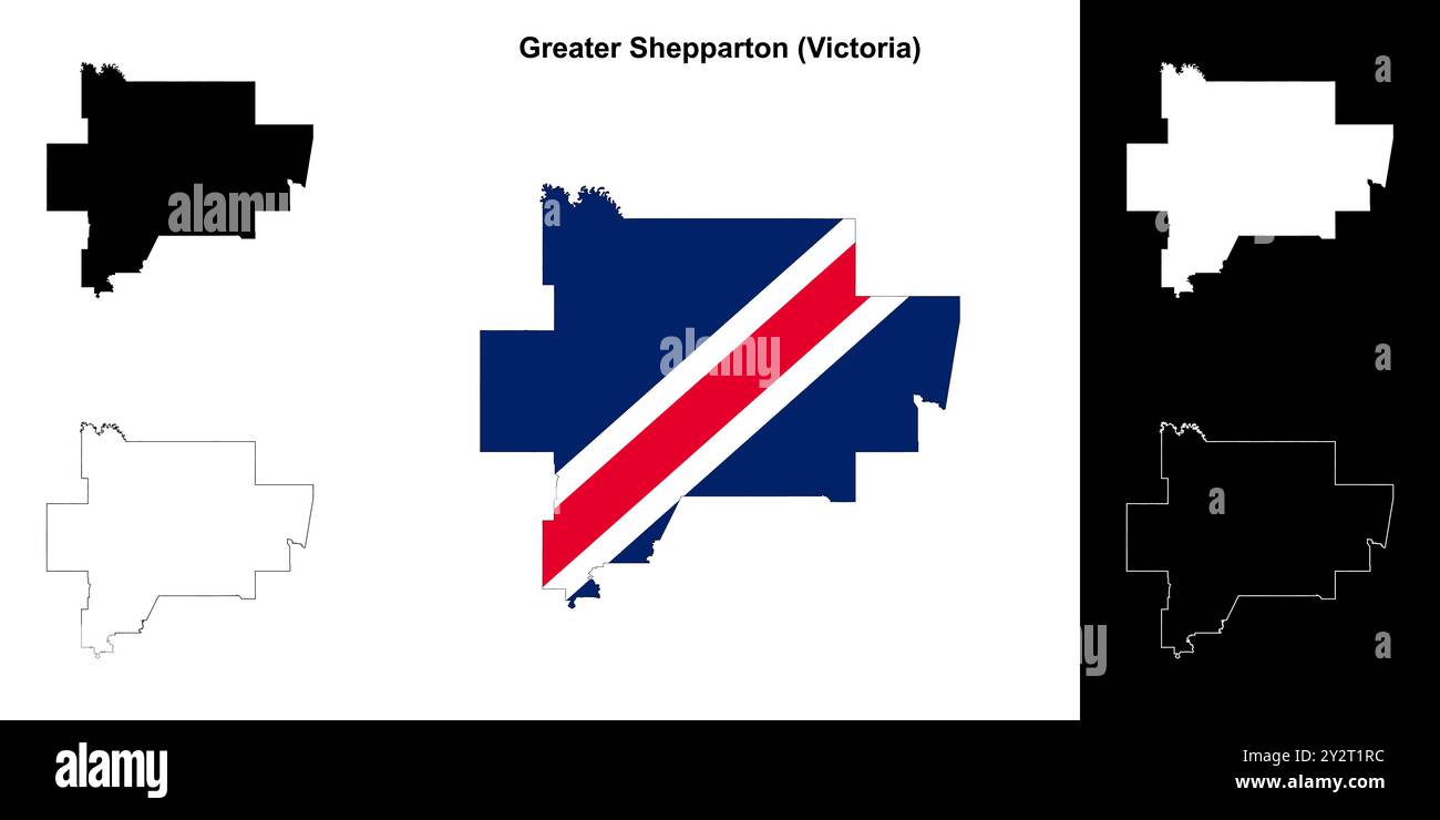 Shepparton map hi-res stock photography and images - Alamy