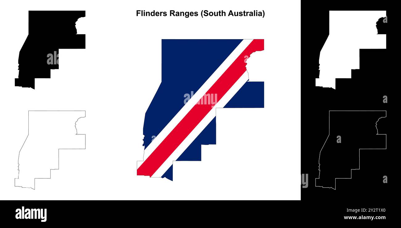 Blank flinders ranges map hi-res stock photography and images - Alamy