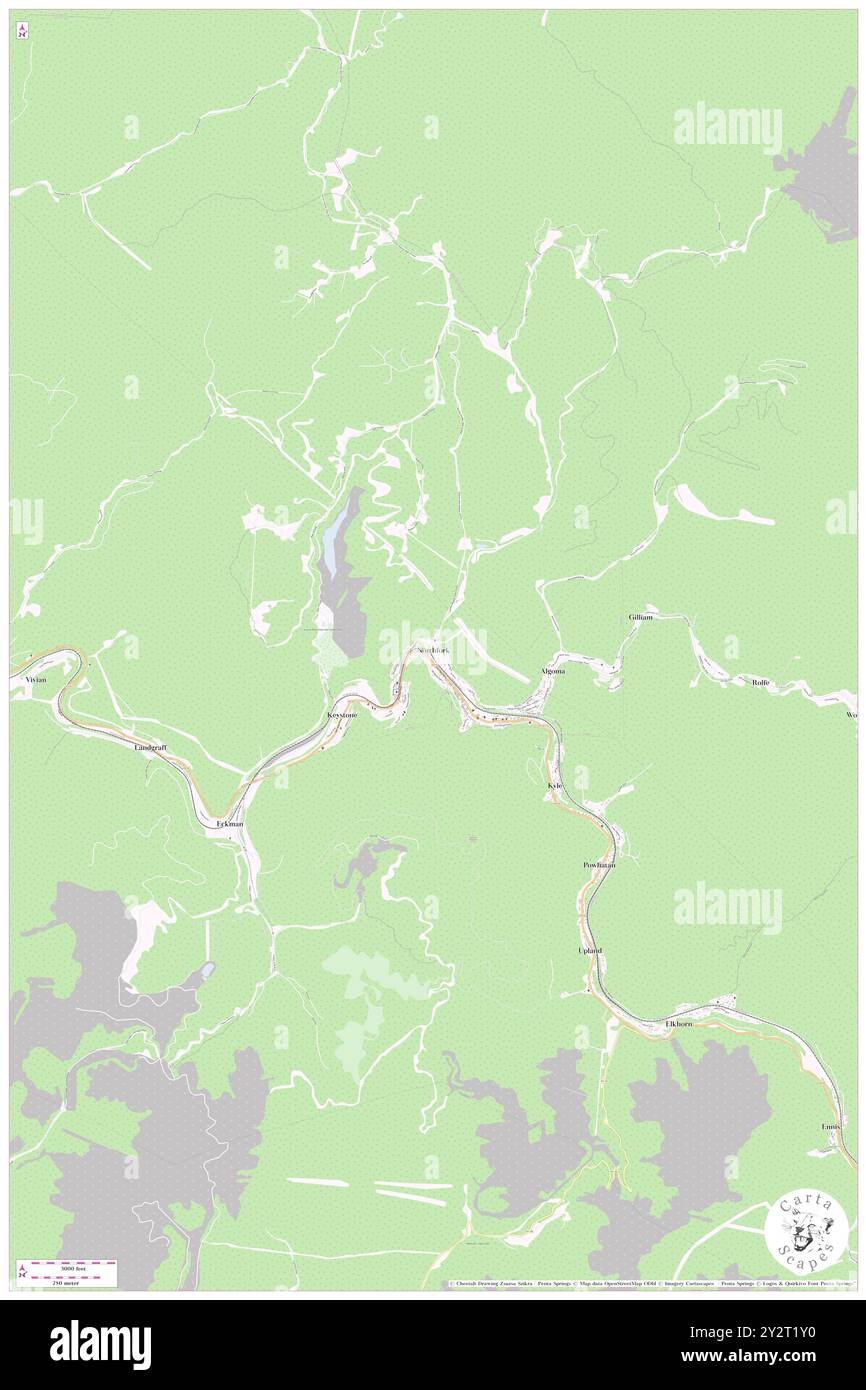 Map of northfork Cut Out Stock Images & Pictures - Alamy