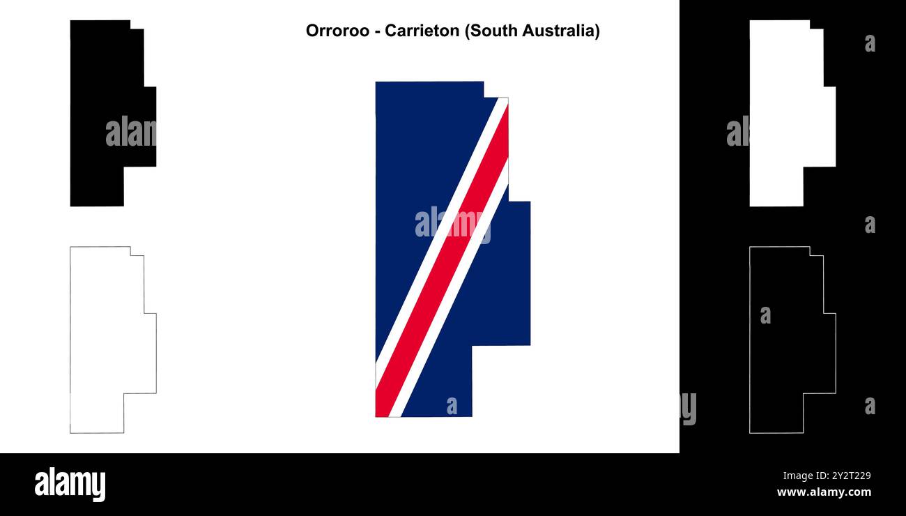 Orroroo carrieton eps map hi-res stock photography and images - Alamy